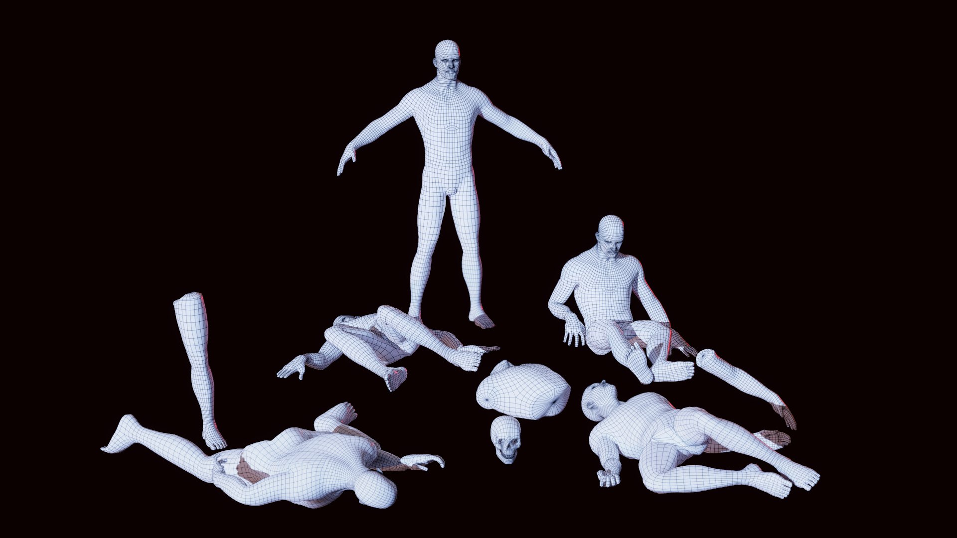 3D Model Mutilated Body Parts Pack - TurboSquid 1711512