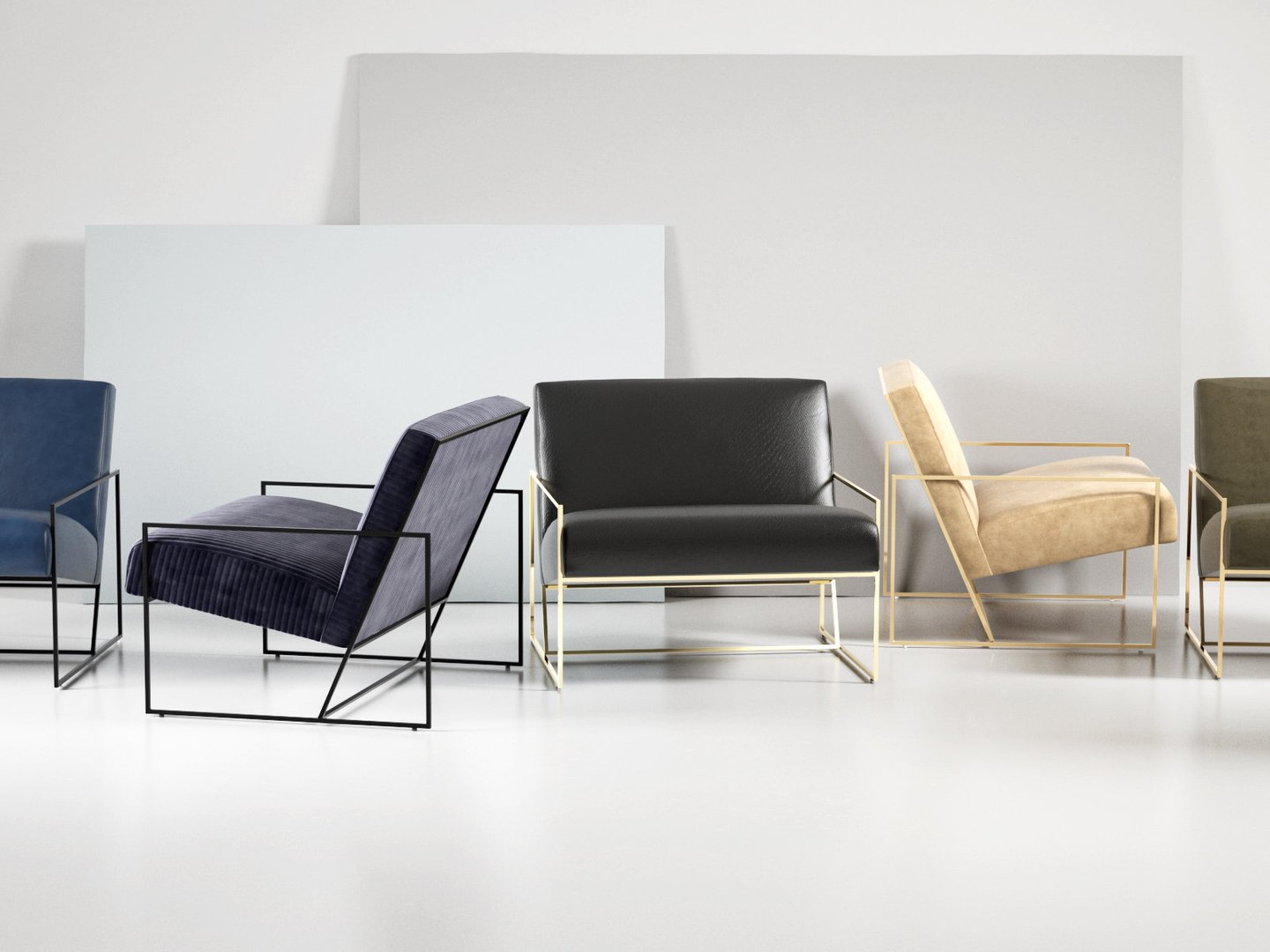 Frame Lounge Chair 3D Model - TurboSquid 1172657