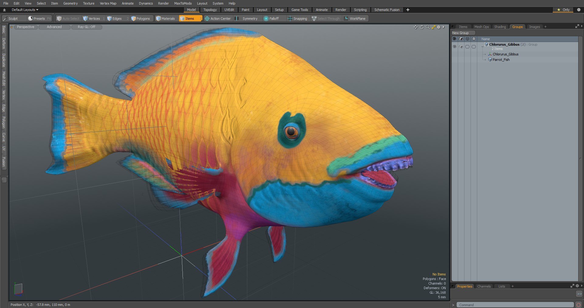 3D Chlorurus Gibbus Model - TurboSquid 2151660