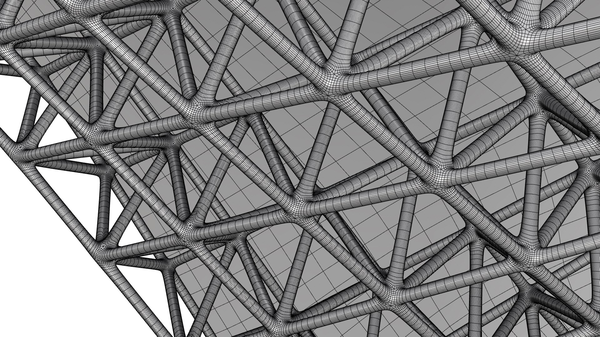 3D Model Wavy Space Truss System 01 - TurboSquid 2258863