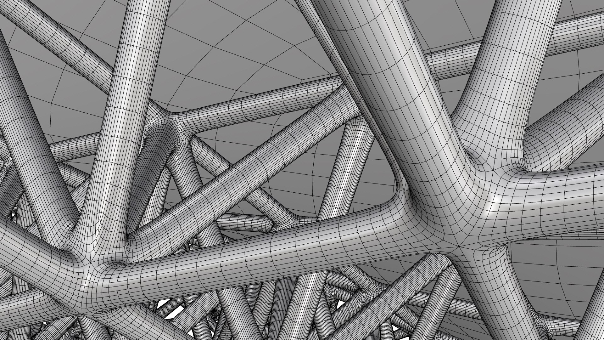 3D Model Wavy Space Truss System 01 - TurboSquid 2258863