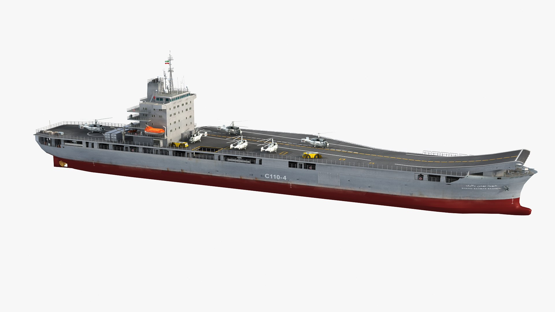 Iranian Drone Carrier IRIS Shahid Bagheri C110-4 3D - TurboSquid 2387510