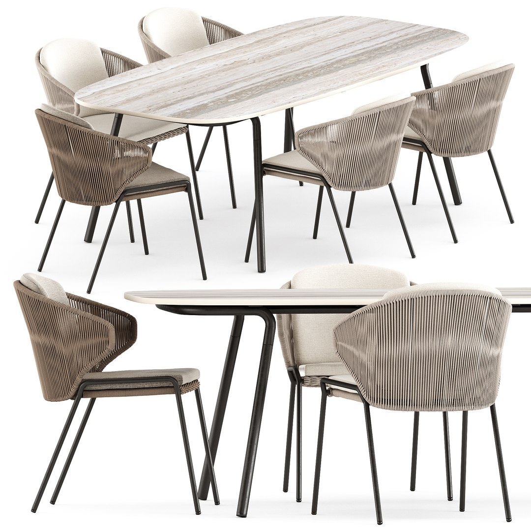 3D Radius chair and Table Minus - TurboSquid 1845245