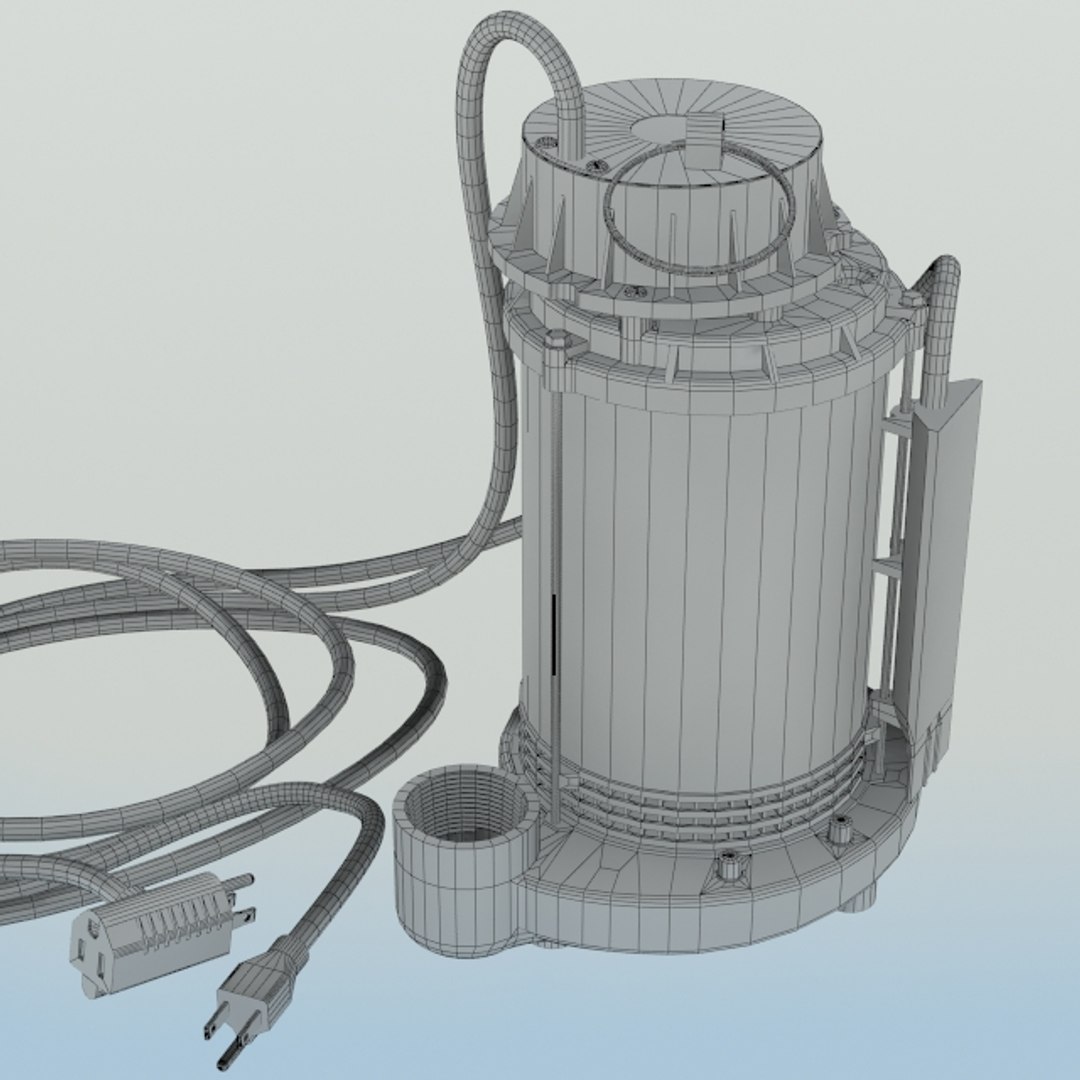 3d sump pump - submersible