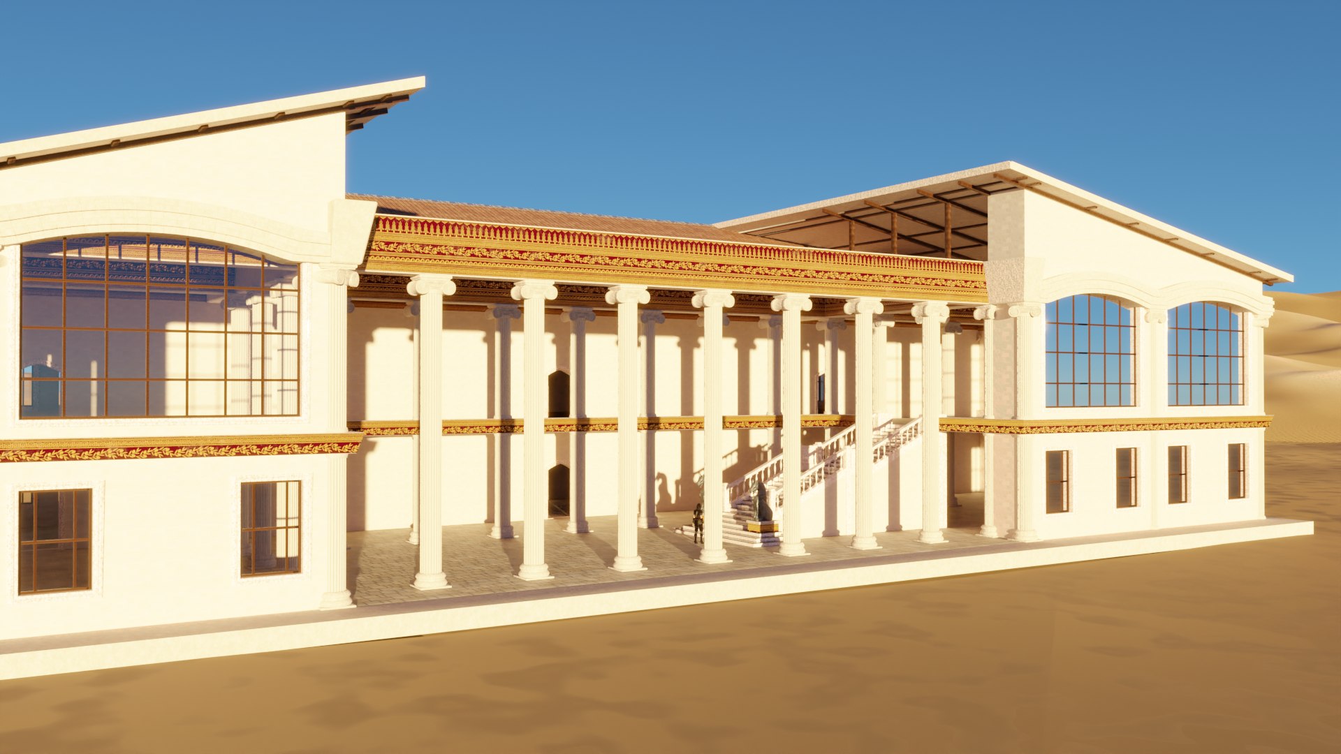 Ancient Roman Government Building 3D Model - TurboSquid 2100557