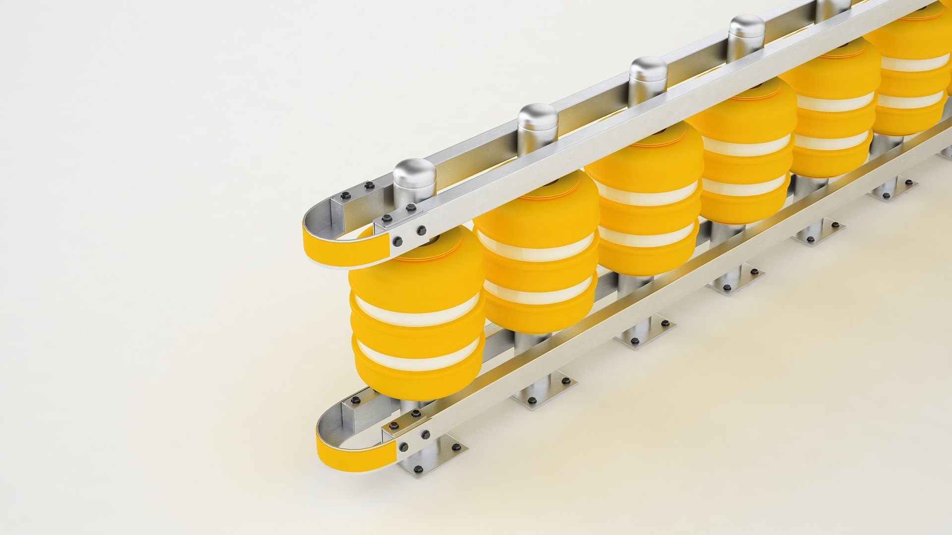 3D Safety Roller Barrier - TurboSquid 1622489