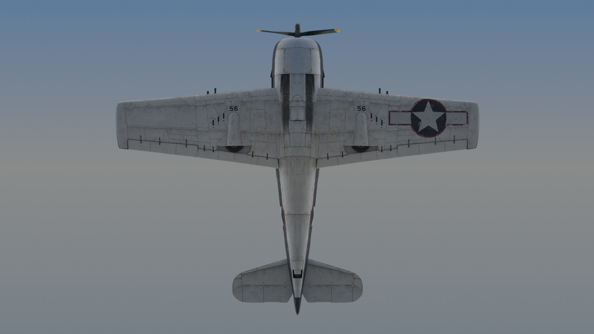 Grumman F6f Hellcat 3d Max