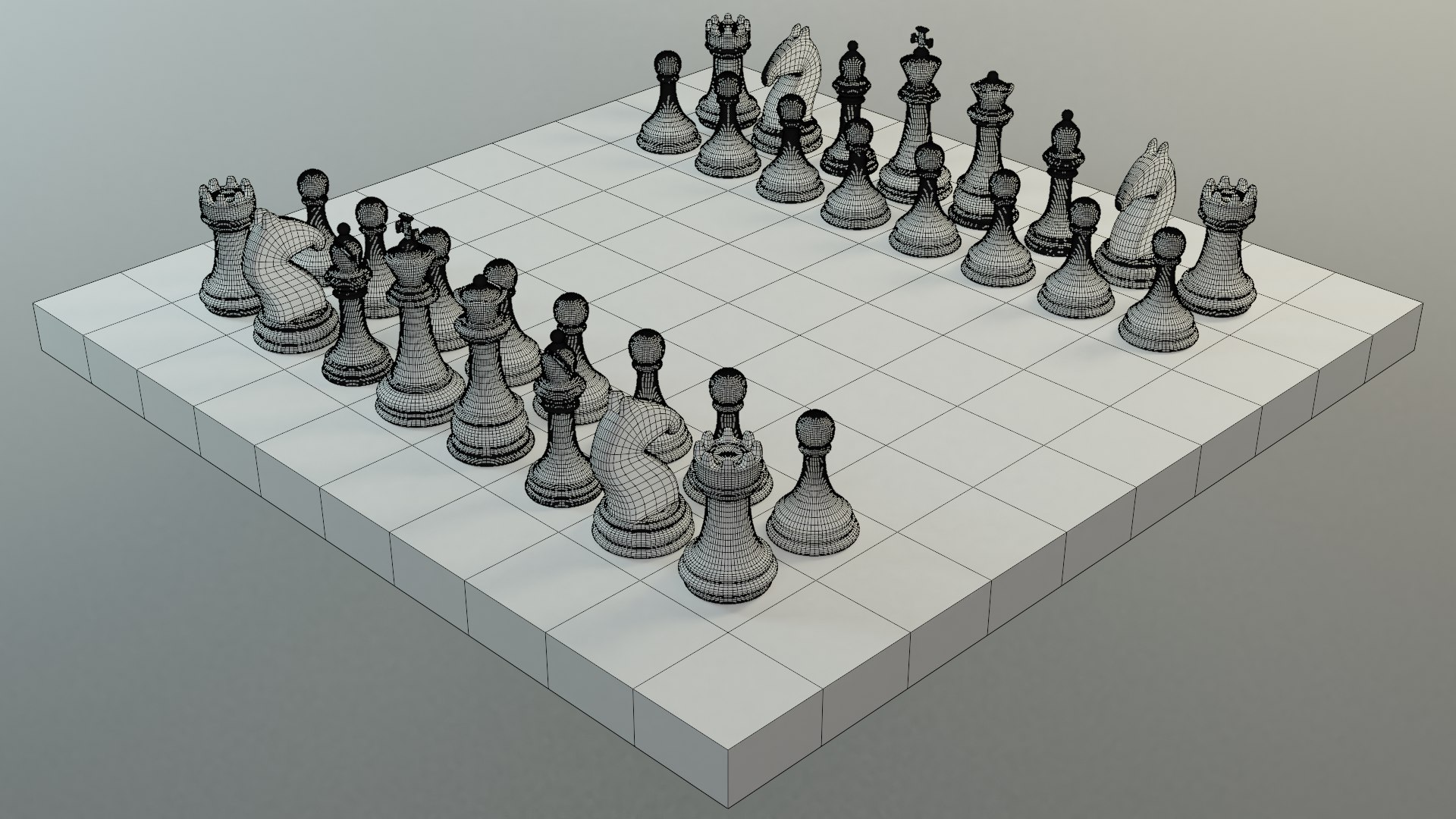 Chess Set 3D Model - TurboSquid 1752313