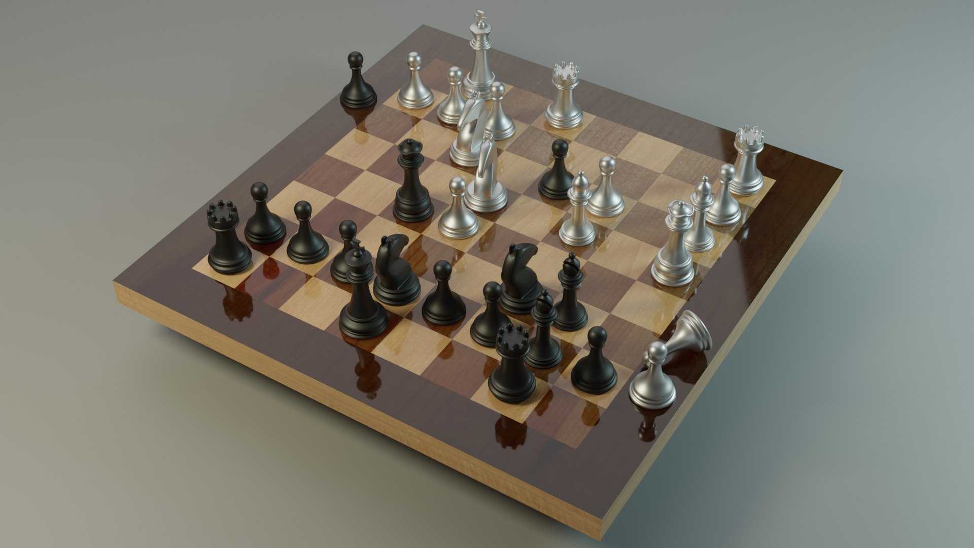 Chess Set 3D Model - TurboSquid 1752313