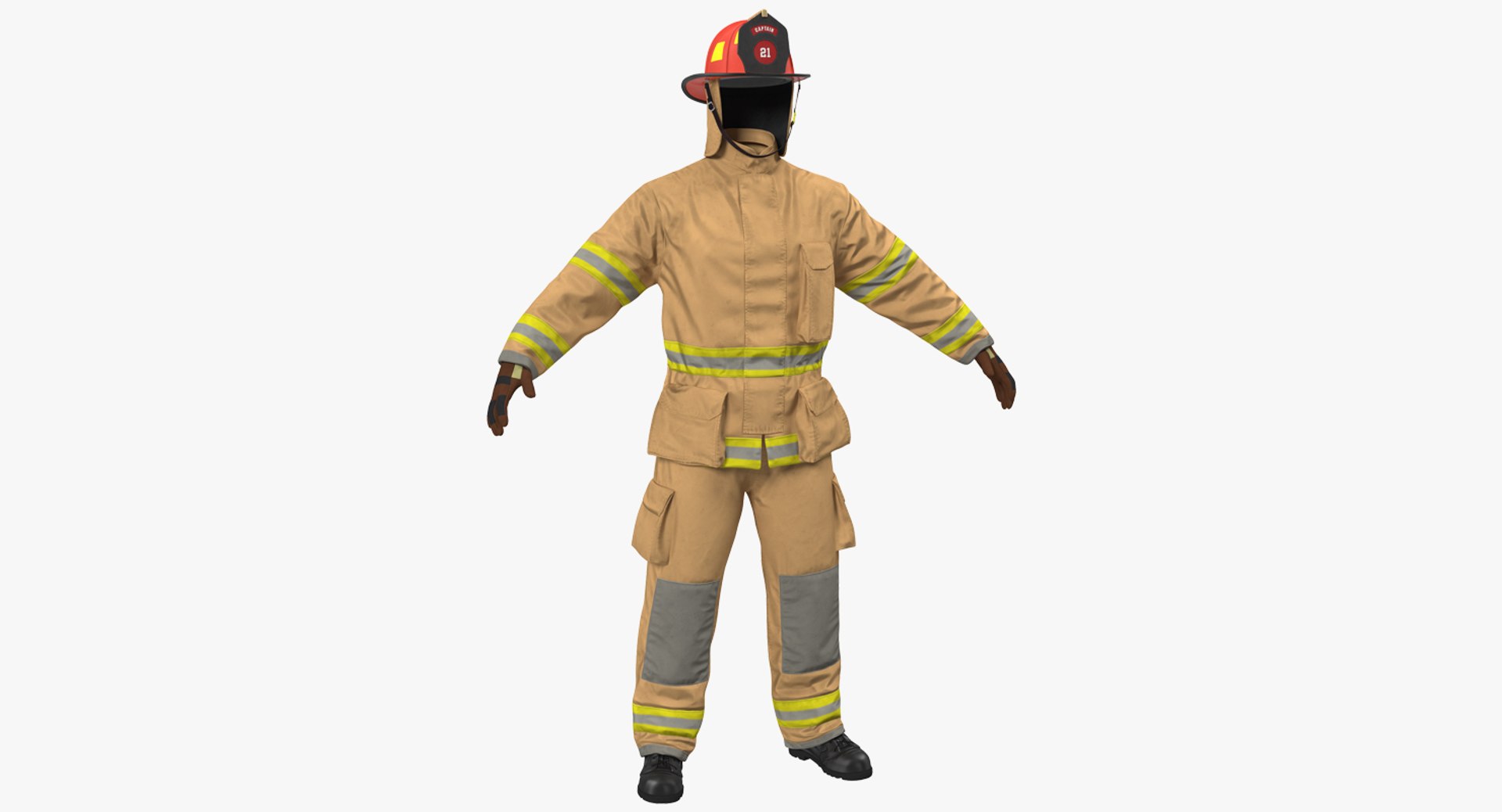 3D Firefighter Uniform Model - TurboSquid 1156731