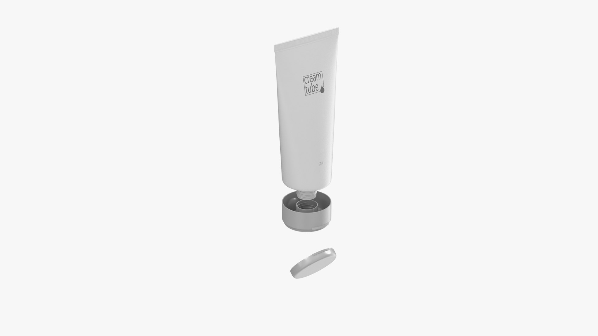 Cream Tube 110mm 50ML Model - TurboSquid 2344052