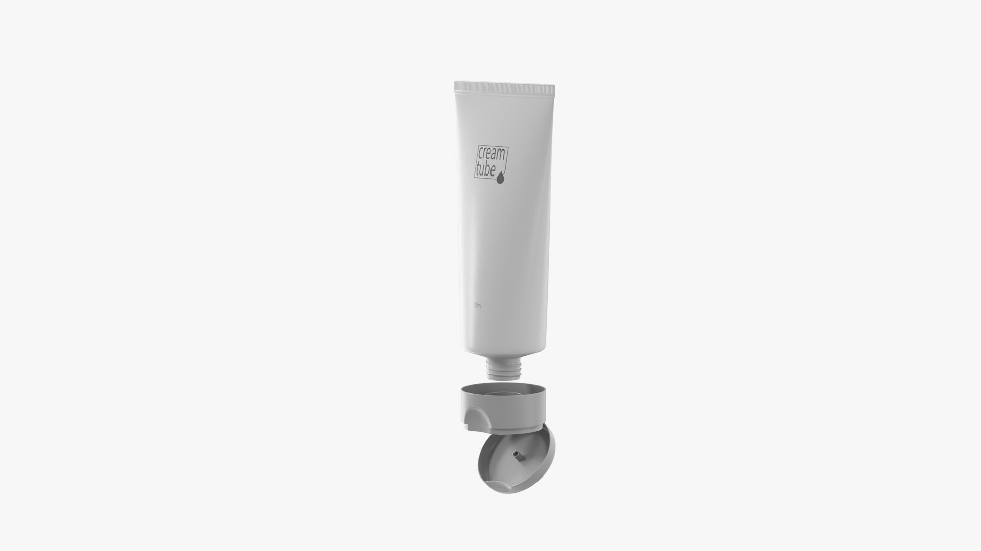 Cream Tube 110mm 50ML Model - TurboSquid 2344052