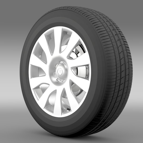 3d model vauxhall vivaro van wheel