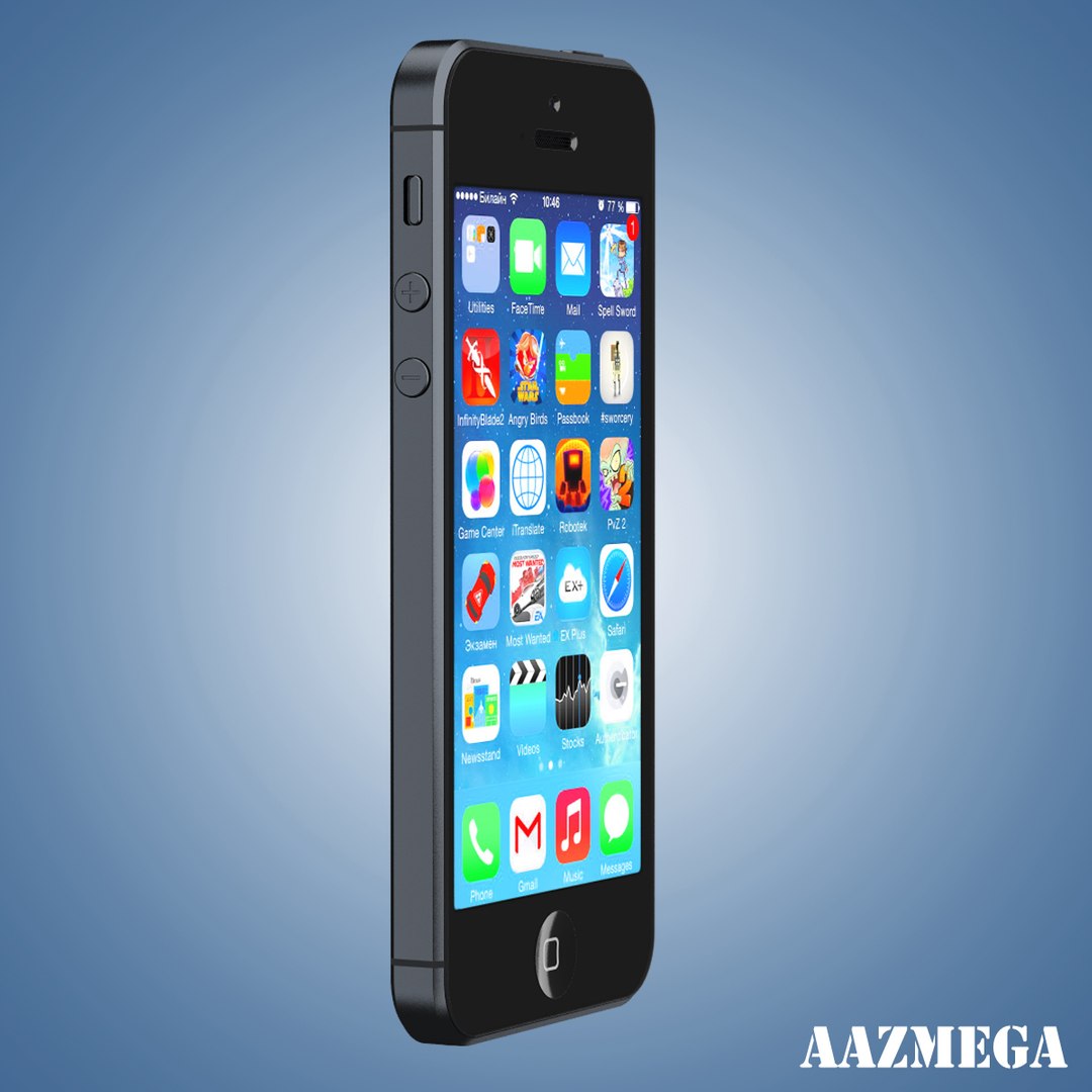 Iphone 5 Slate Black 3d 3ds