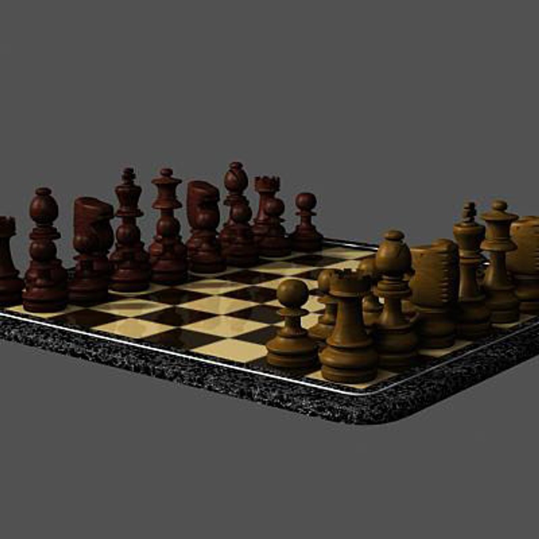 chess board 3d model