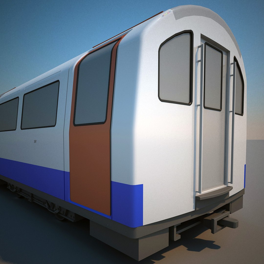 3d Obj Realistic London Underground Train