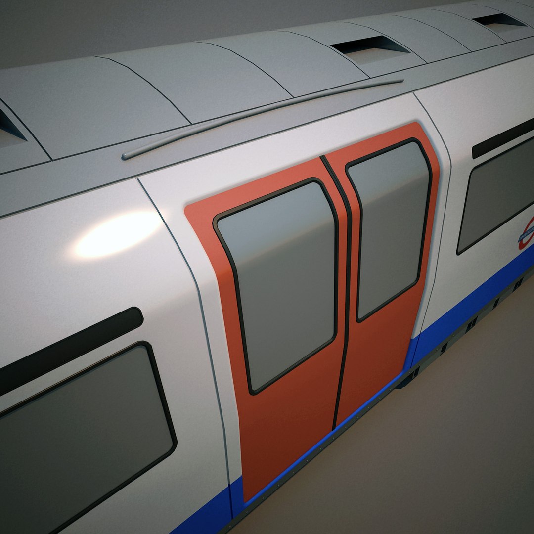 3d Obj Realistic London Underground Train