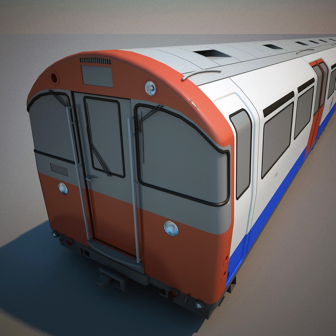 3d Obj Realistic London Underground Train