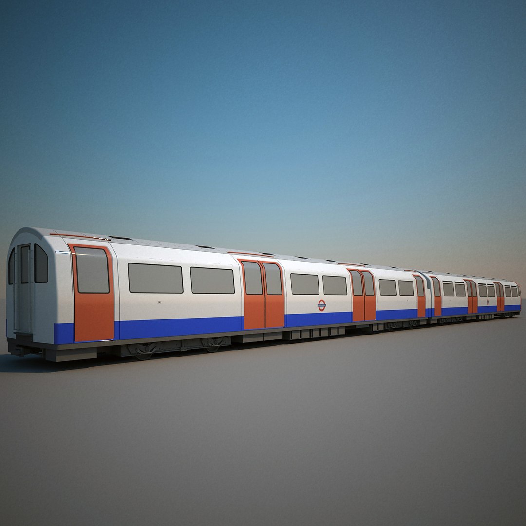 3d Obj Realistic London Underground Train