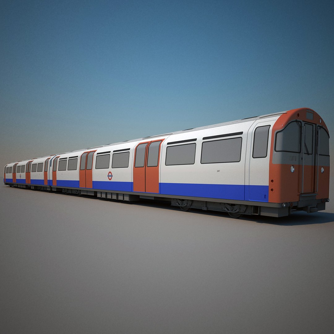 3d Obj Realistic London Underground Train
