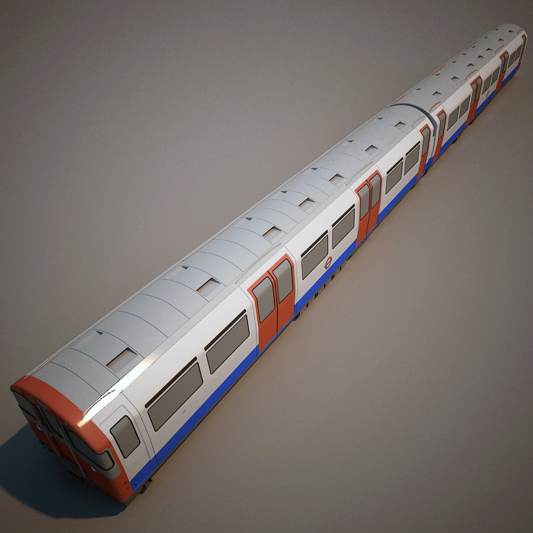 3d Obj Realistic London Underground Train