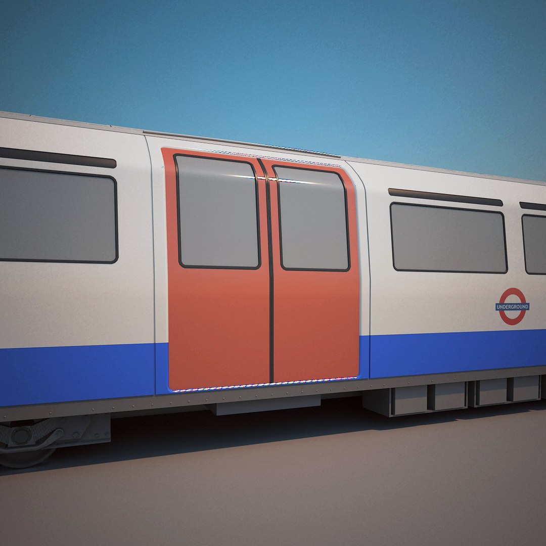 3d Obj Realistic London Underground Train