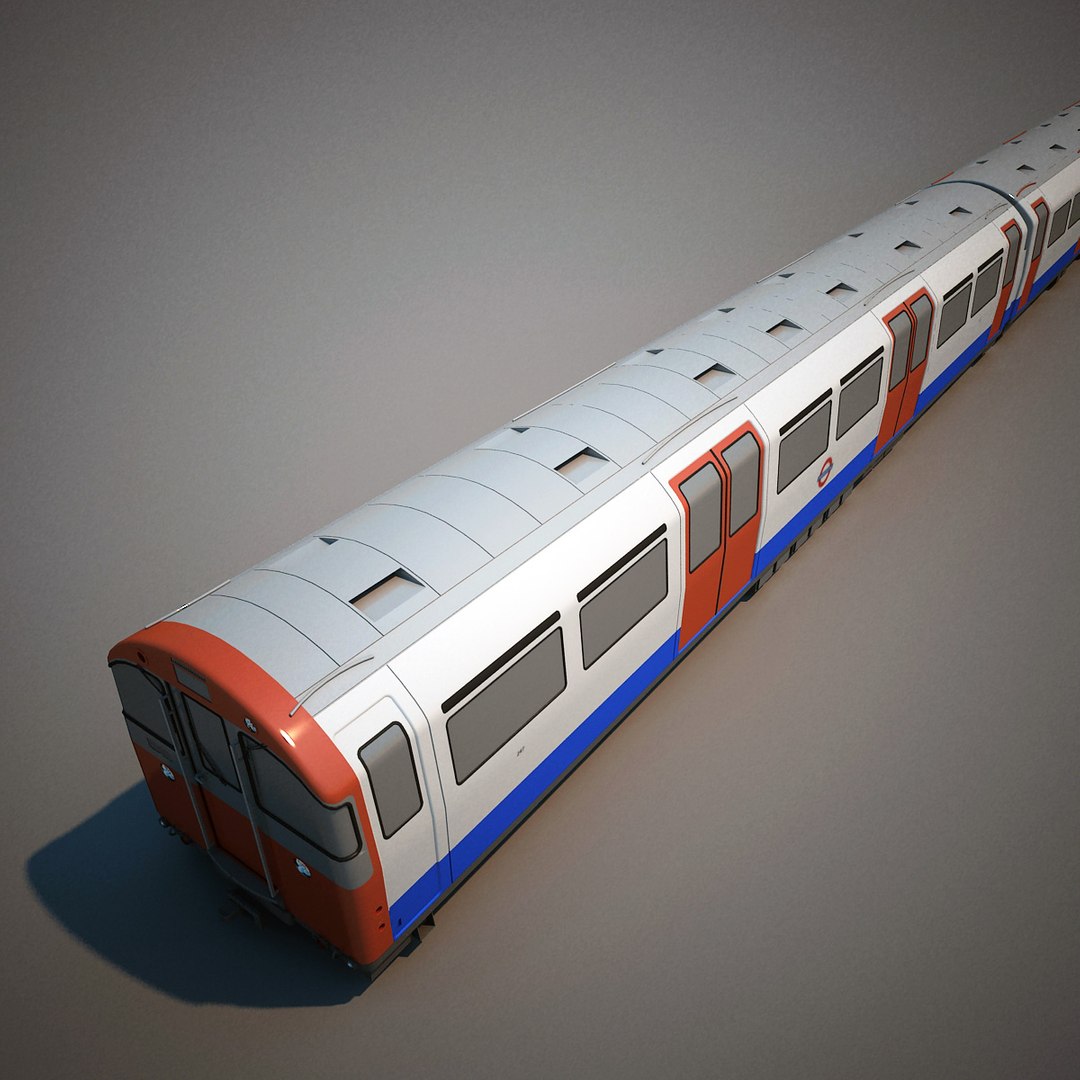 3d Obj Realistic London Underground Train
