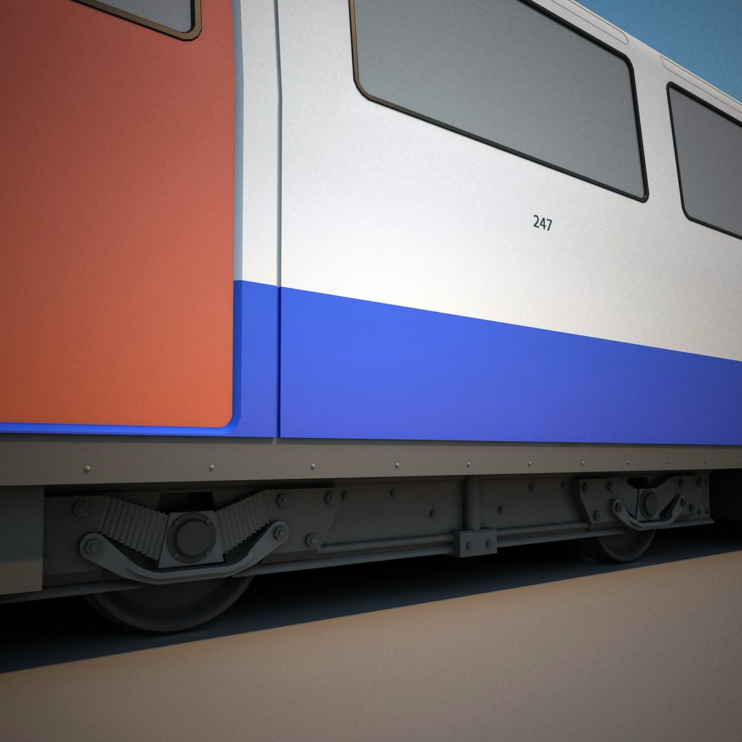 3d Obj Realistic London Underground Train