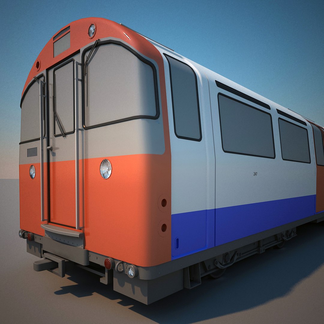 3d Obj Realistic London Underground Train