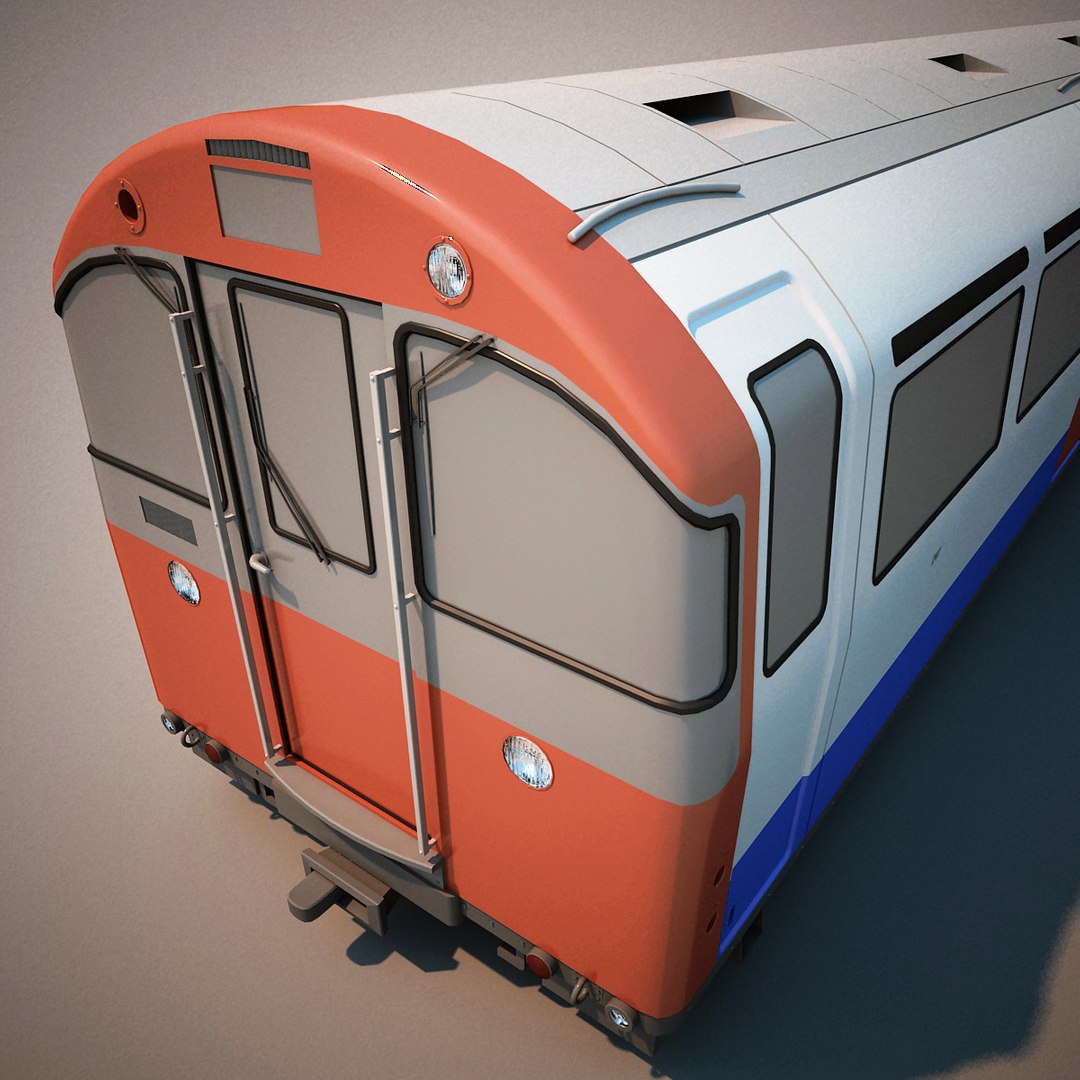 3d Obj Realistic London Underground Train