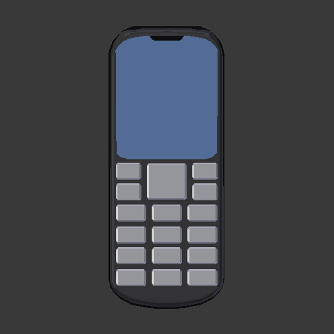 3D Simple Phone Model - TurboSquid 1474431