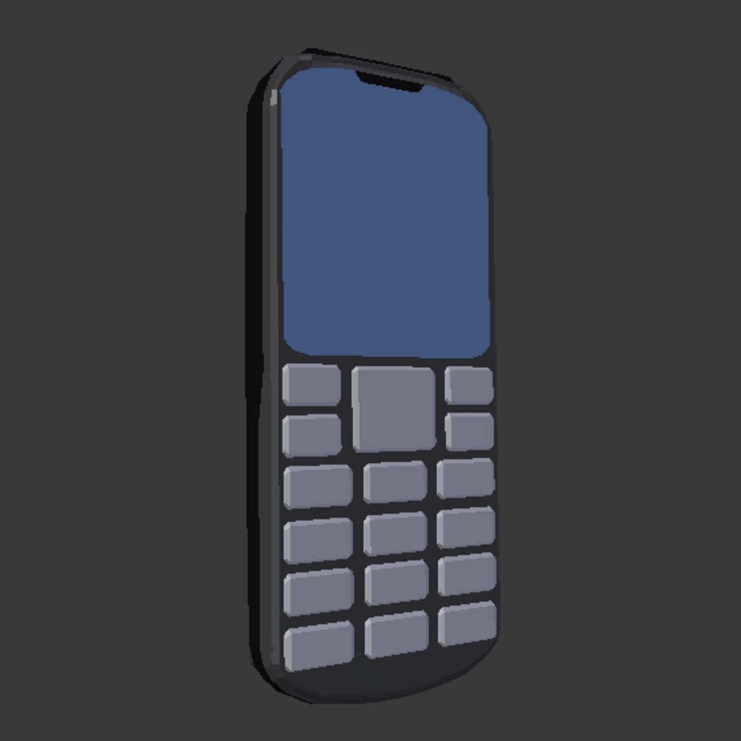 3D Simple Phone Model - TurboSquid 1474431
