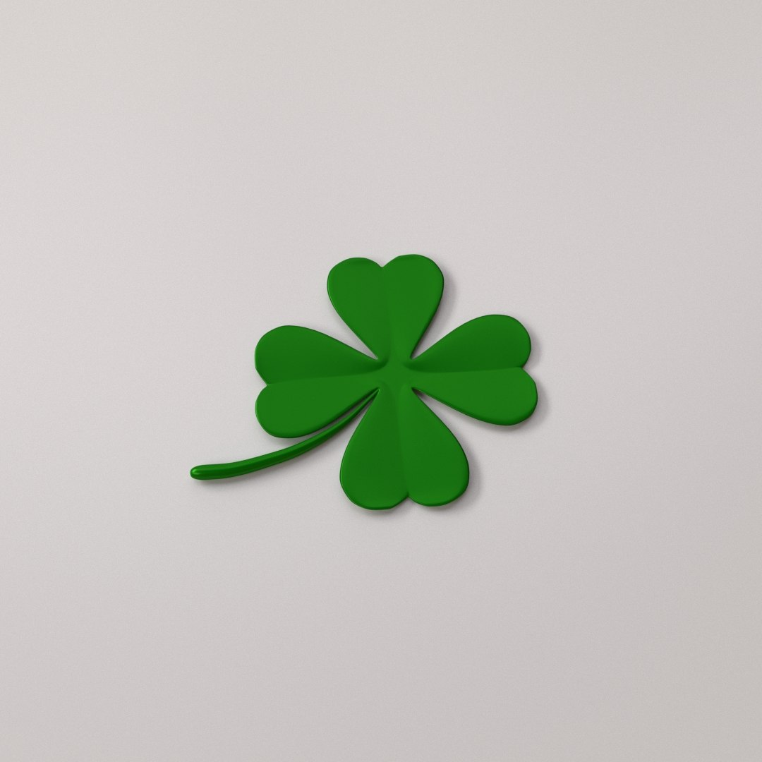 3D Clover Leaf - TurboSquid 1355620