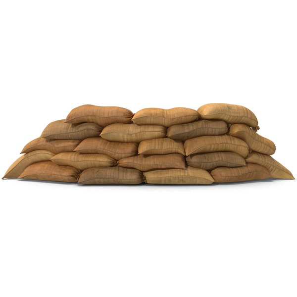 c4d sandbags barricade
