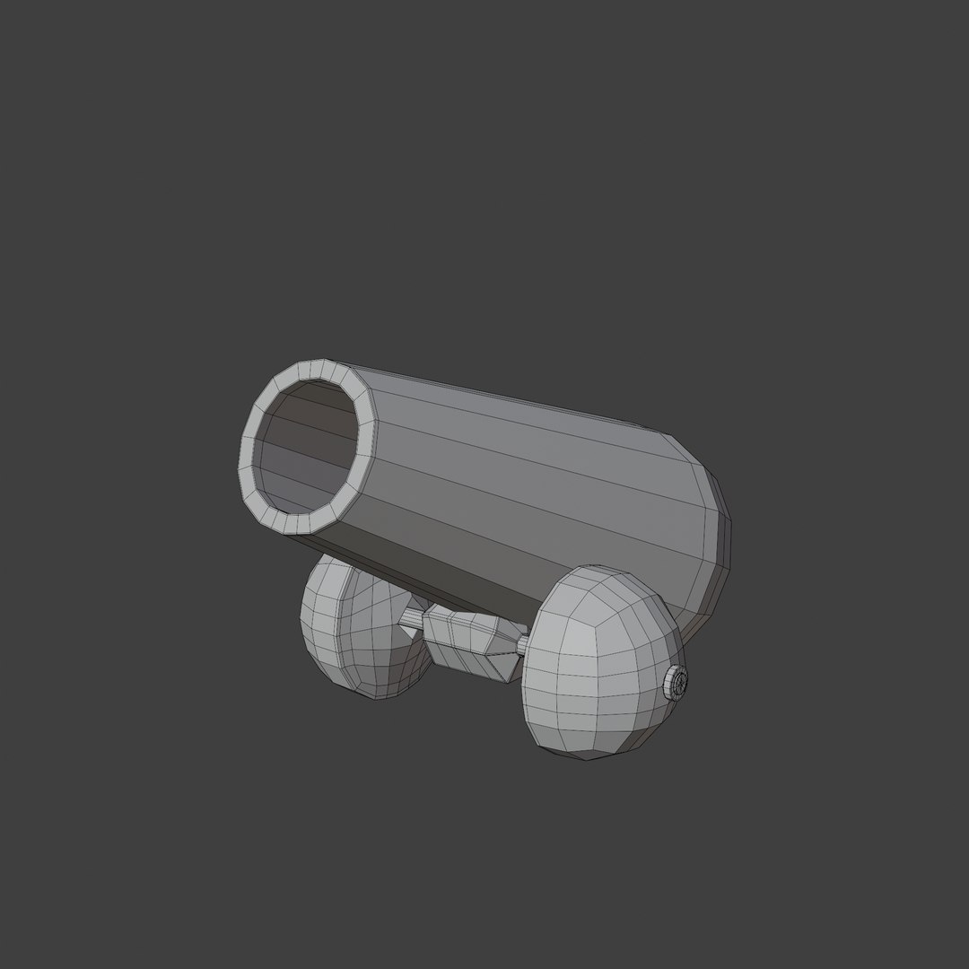 3D Stylized Cartoon Pirate Cannon - TurboSquid 1801841