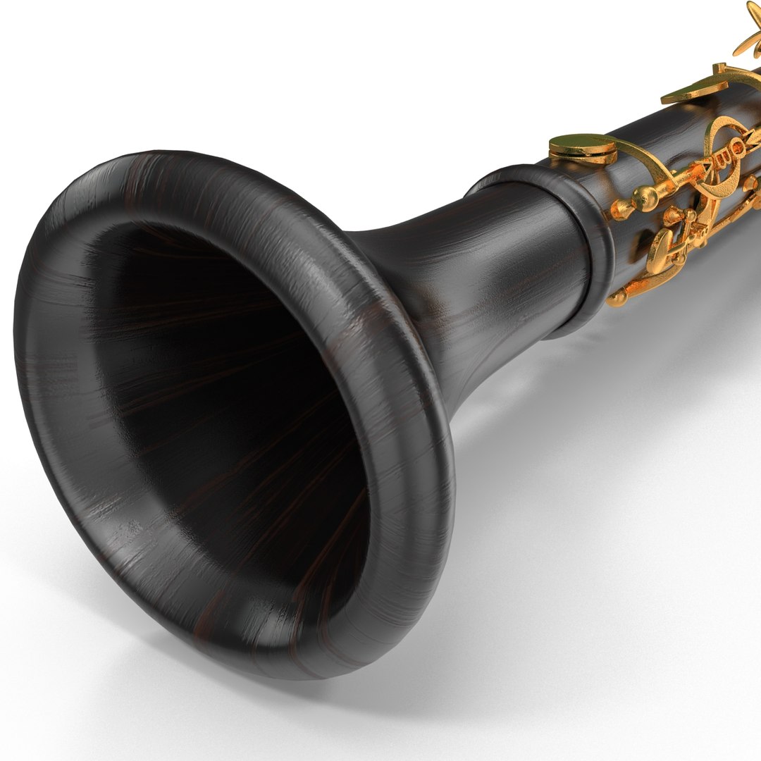 3d Clarinet Musical Instrument Model