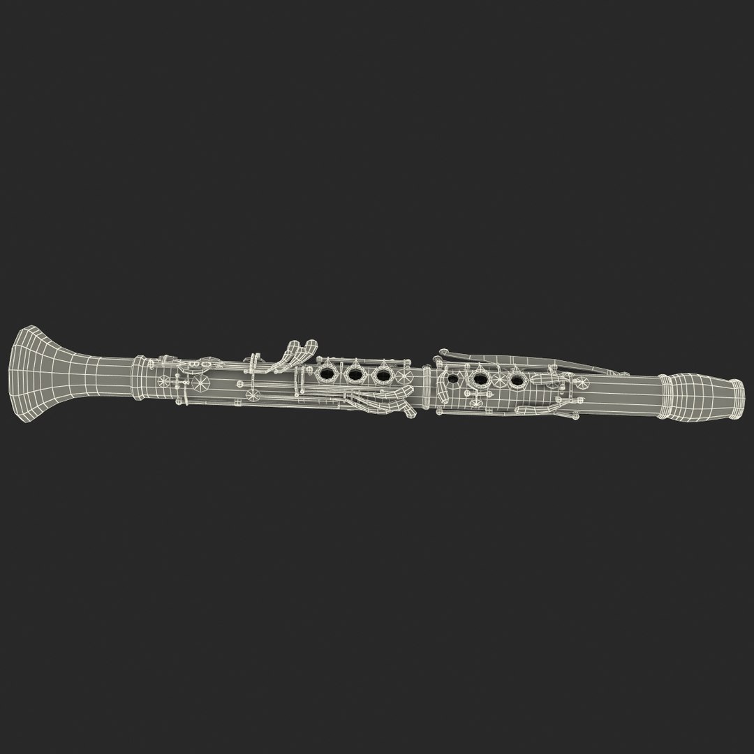 3d Clarinet Musical Instrument Model