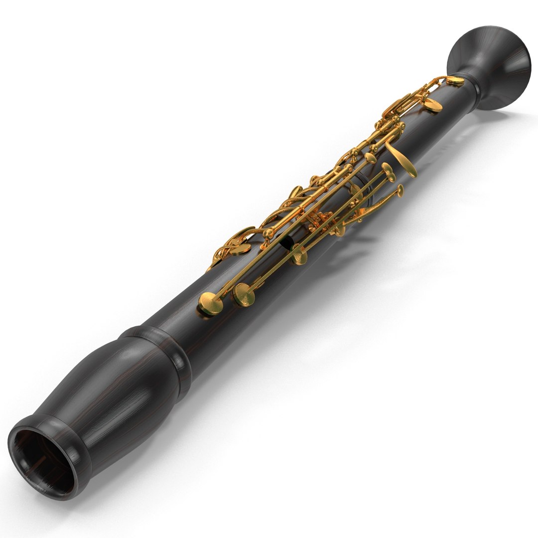 3d Clarinet Musical Instrument Model
