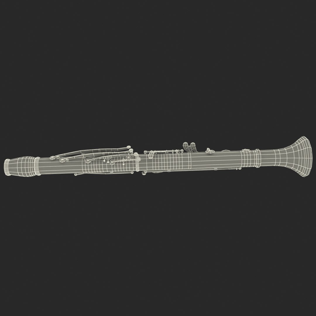 3d Clarinet Musical Instrument Model