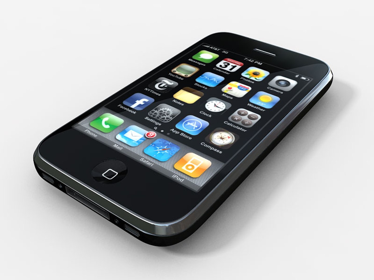3d model iphone 3g