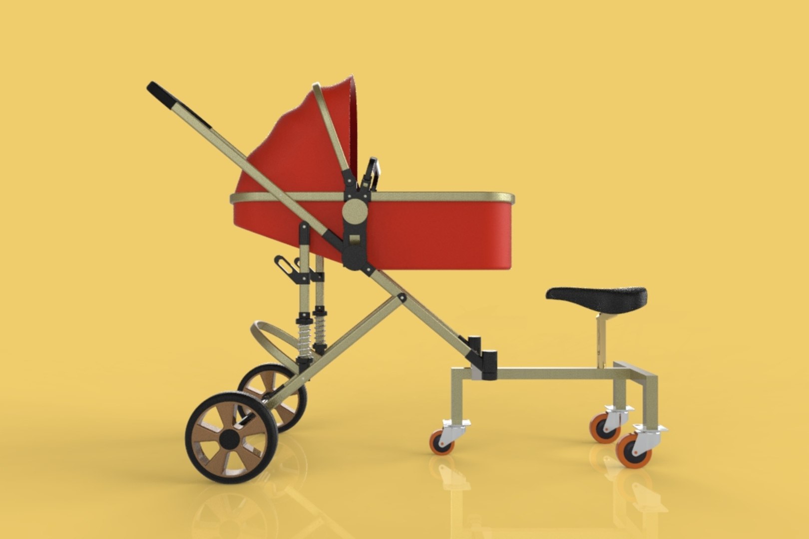 STROLLER BABY INFANT TRIKE TROLLEY DRIVER TRAVEL Model - TurboSquid 1824184