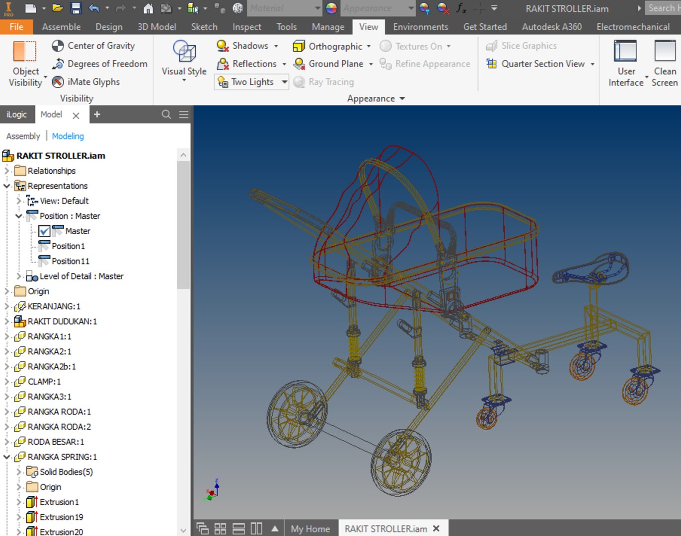STROLLER BABY INFANT TRIKE TROLLEY DRIVER TRAVEL Model - TurboSquid 1824184
