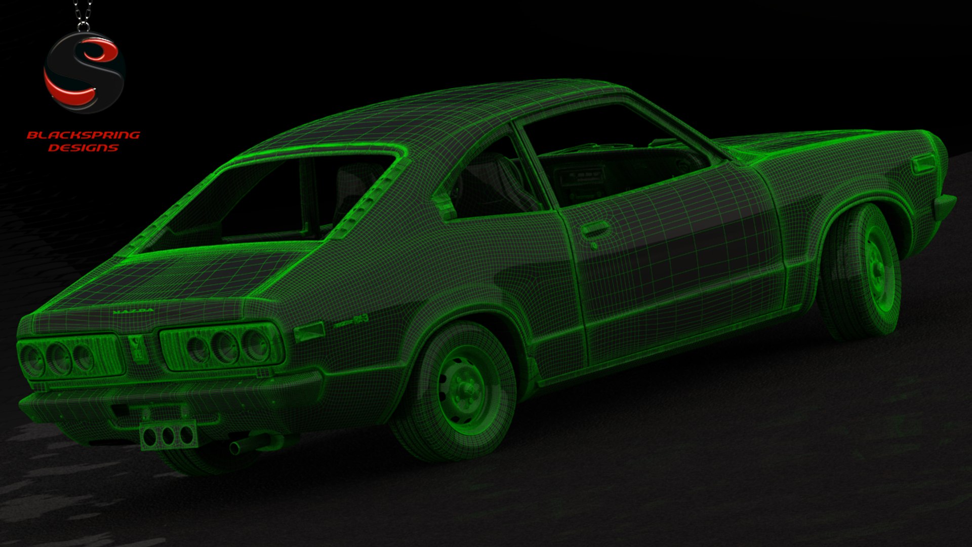 Mazda Rx-3 1973 3d Max