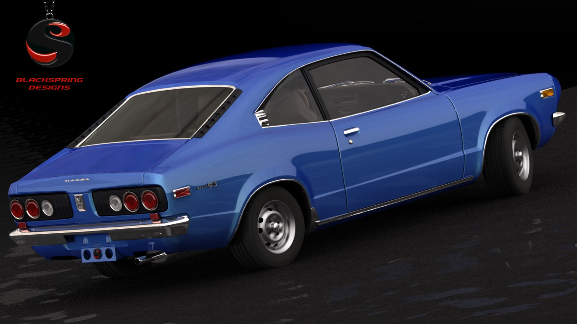 Mazda Rx-3 1973 3d Max