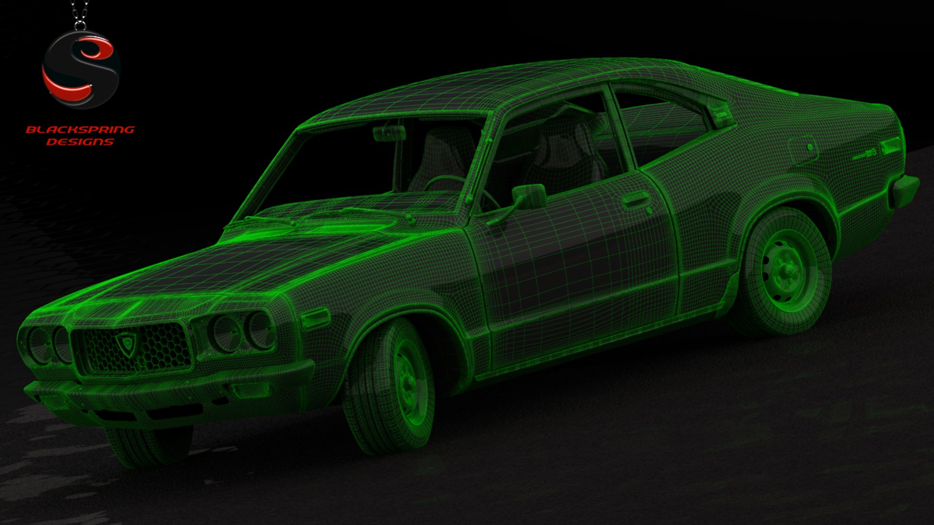 Mazda Rx-3 1973 3d Max