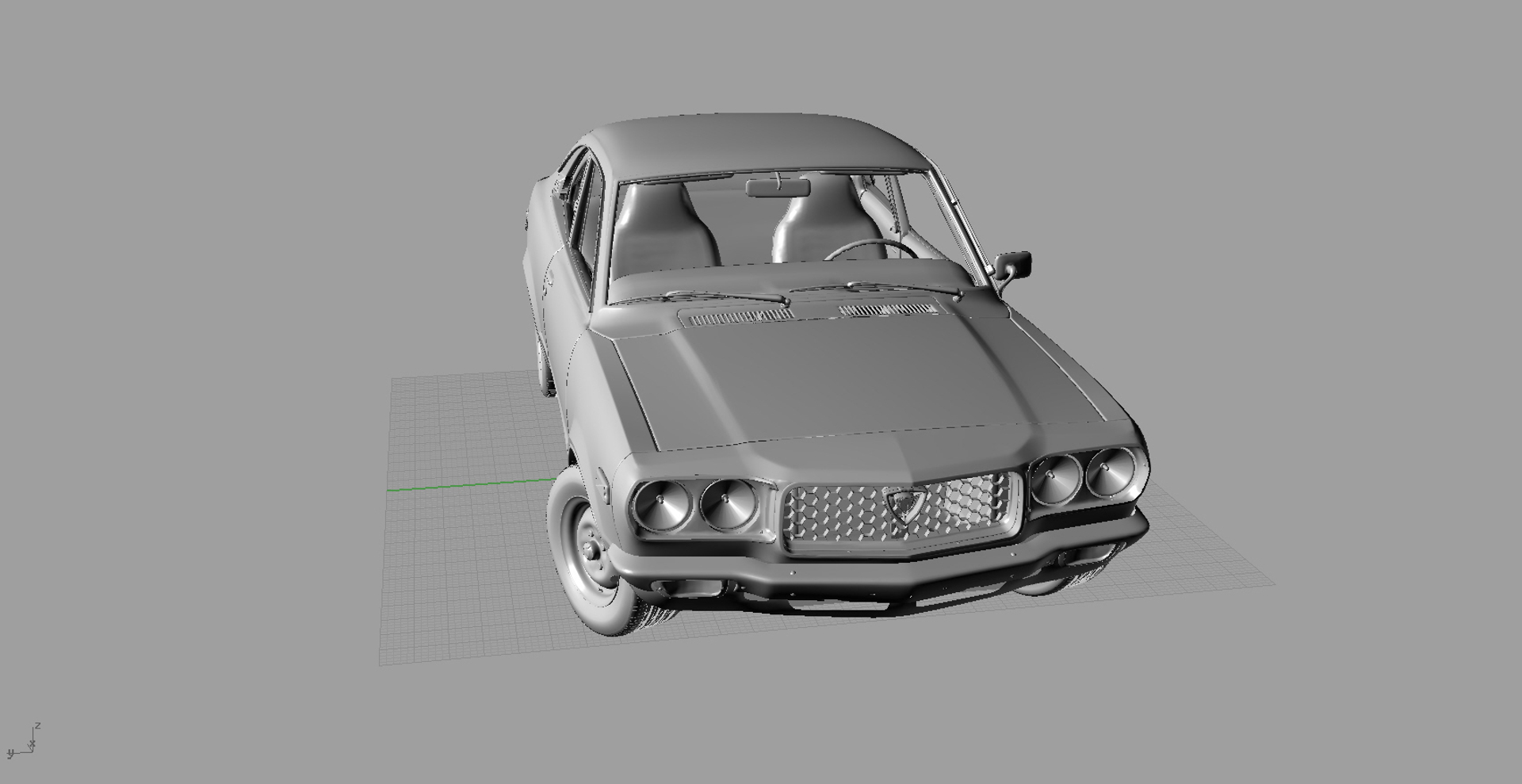 Mazda Rx-3 1973 3d Max