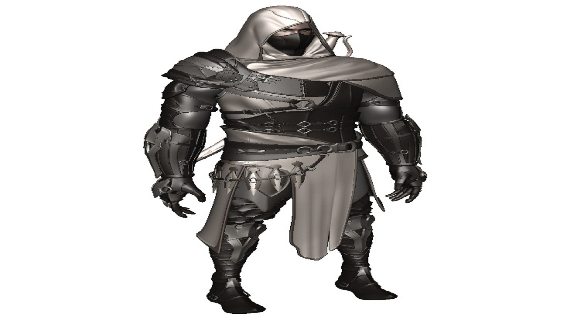 Man Assassin Fighter 3D Model - TurboSquid 2114492