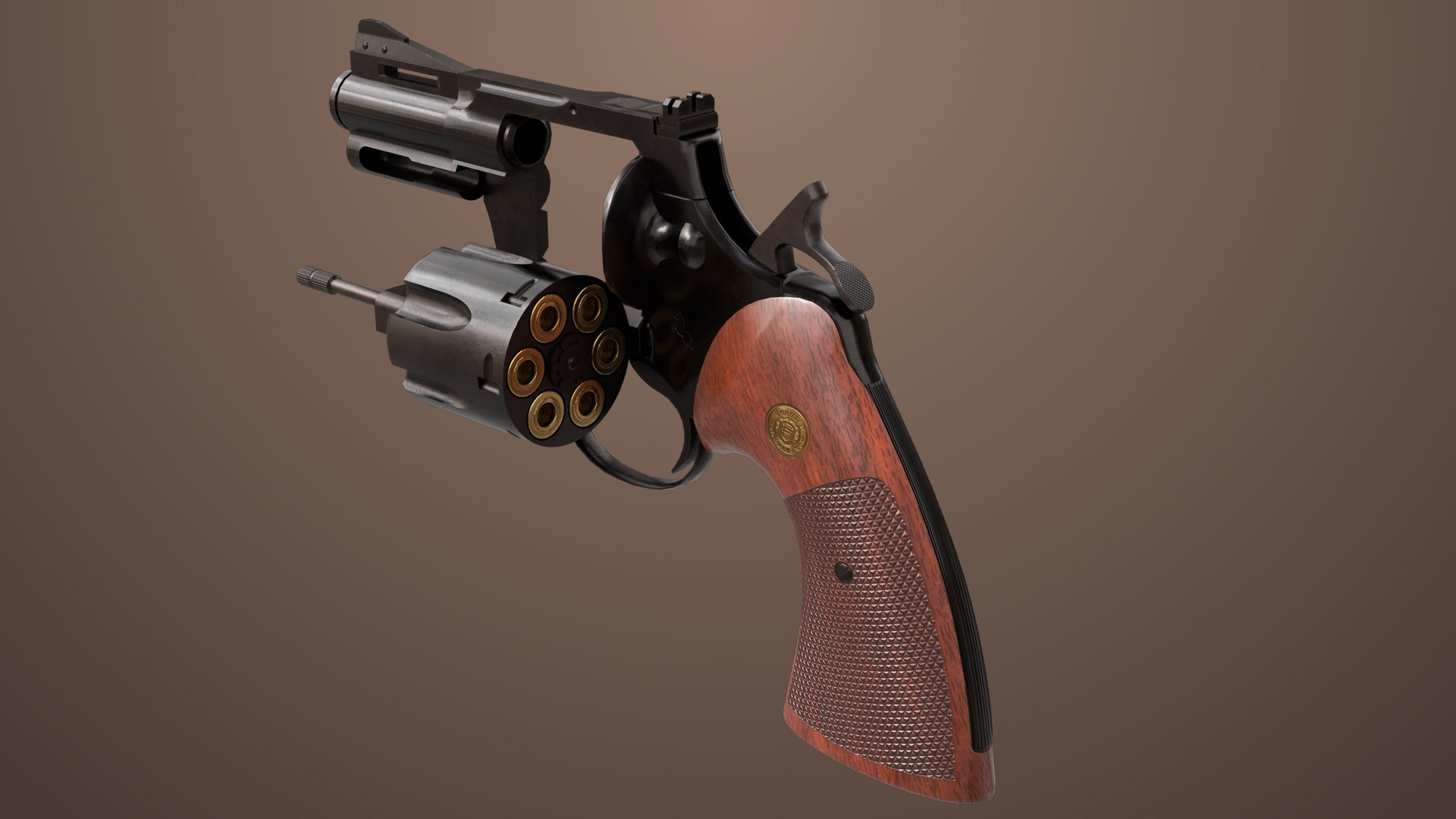 3D Revolver 05 Small Black All PBR Unity UE Textures - TurboSquid 2183835