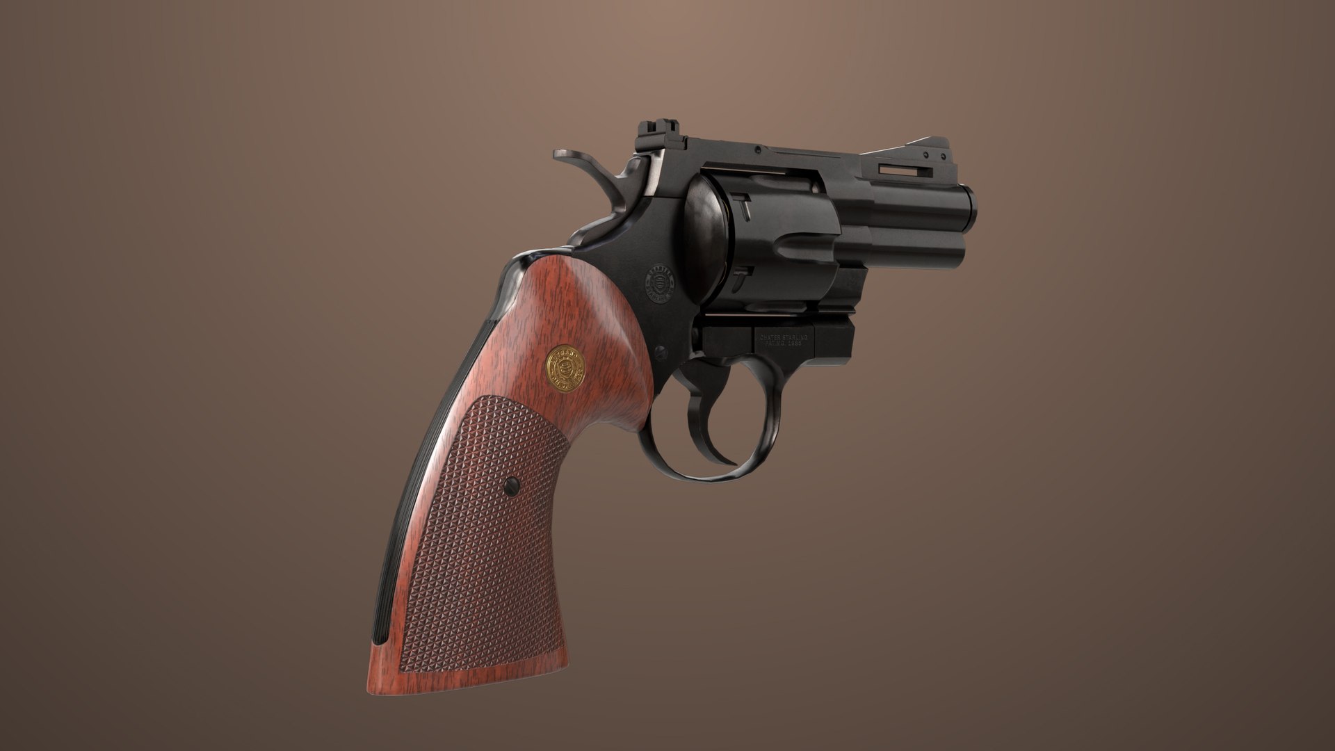 3D Revolver 05 Small Black All PBR Unity UE Textures - TurboSquid 2183835