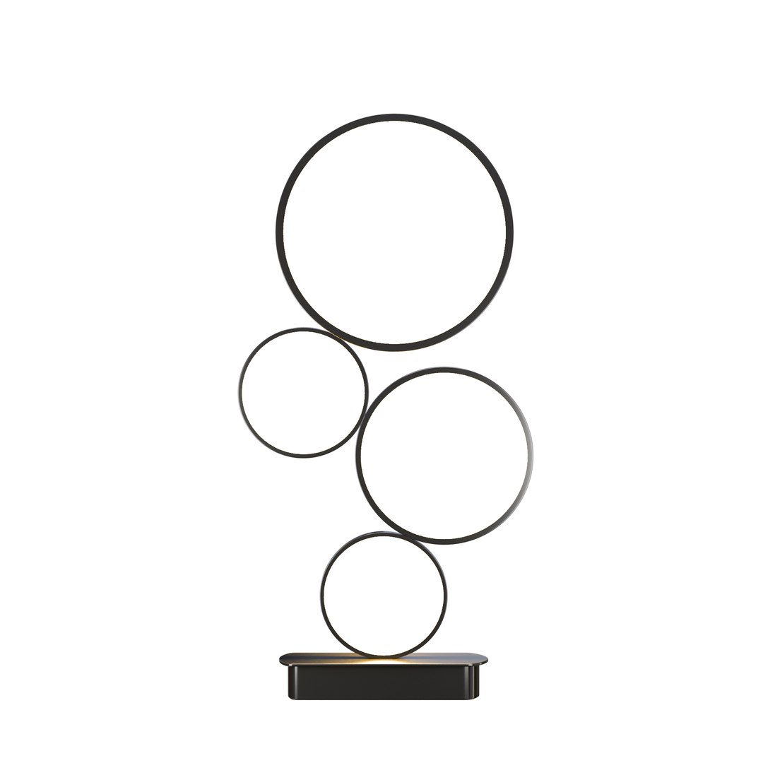 3D Modern Round Lamp Model - TurboSquid 2181286